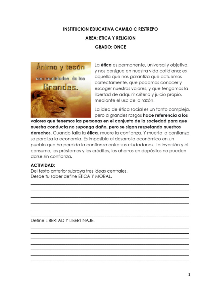 Etica y Religion Grado 11 | PDF | Profeta | Jesús