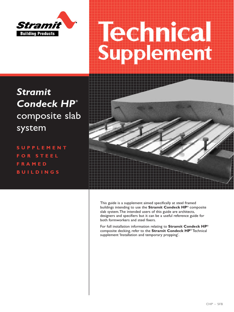 Technical Supplement Stramit Condeck Composite Decking For Steel Framed ...