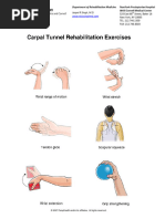ROM Exercises For Hand and Wrist Patient Handout | PDF | Hand | Thumb