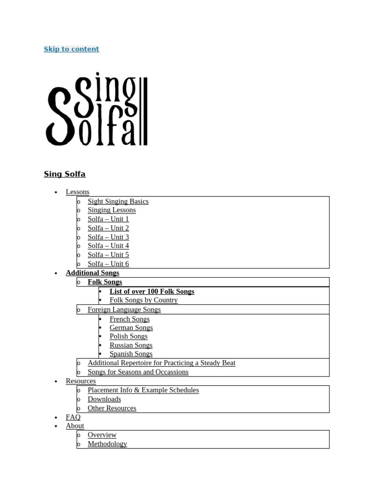 Folksong Pdf