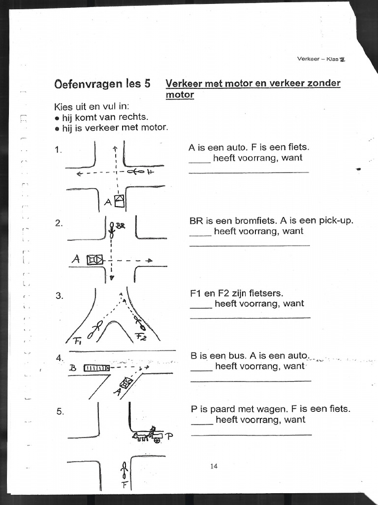 Verkeer Les 5 Snel Verkeer en Langzaam Verkeer | PDF