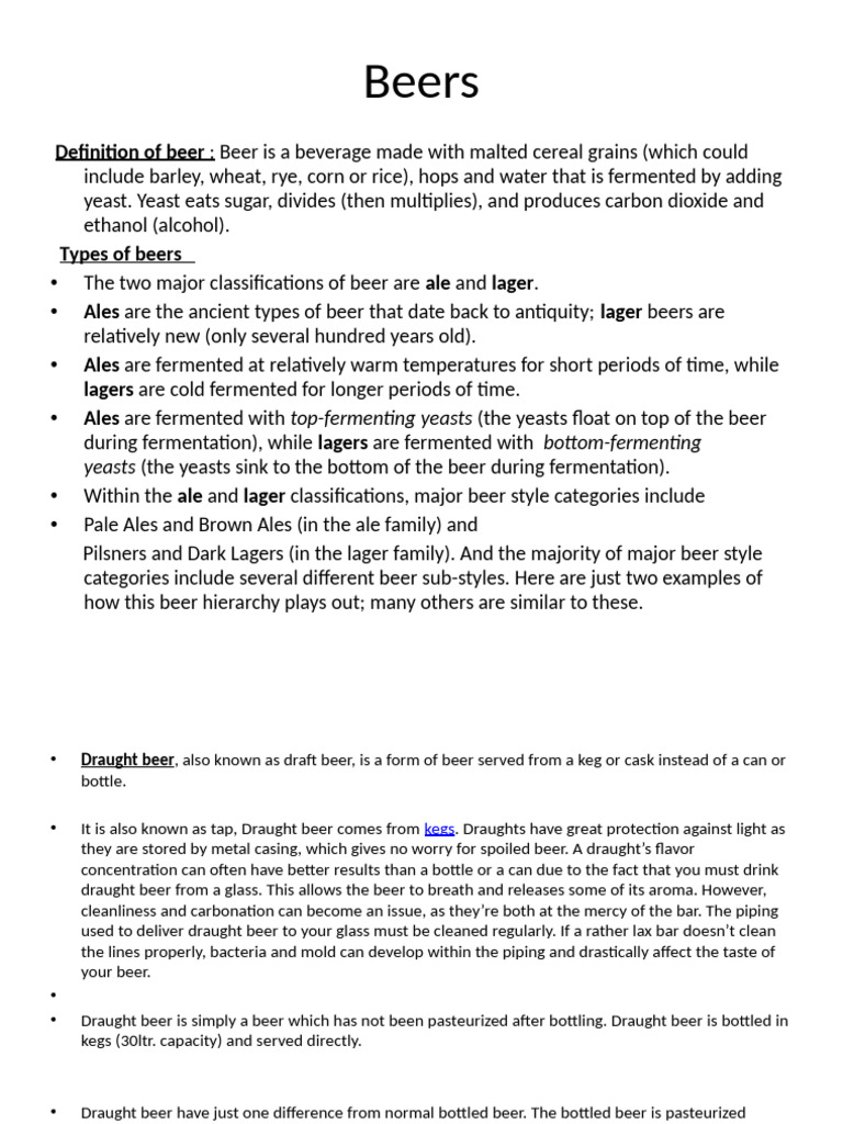 Beers Fai | PDF | Beer | Brewing