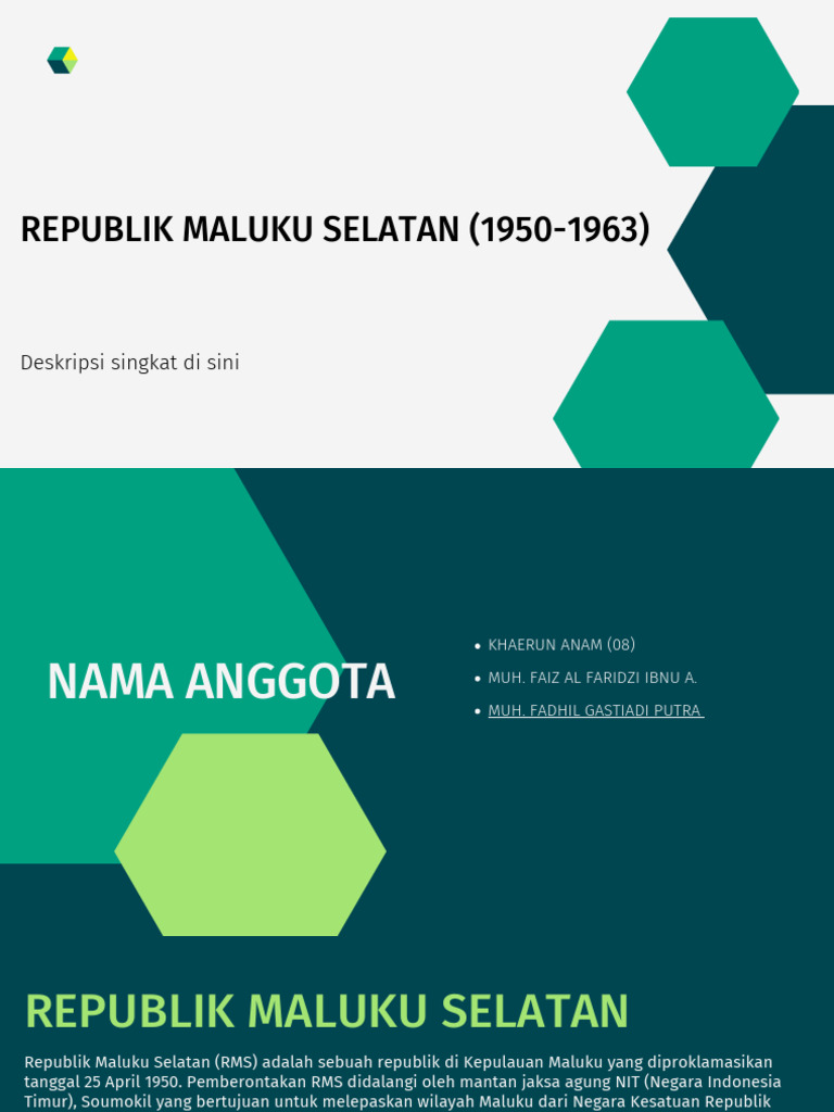Sejarah Republik Maluku Selatan 1950-1963 | PDF