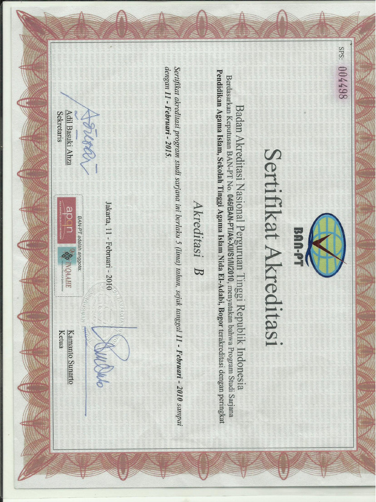 Akred Pai 2010 | PDF