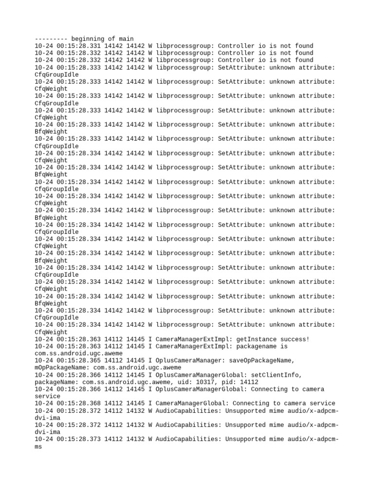 Log Cat 1729700128304 | PDF | Computing | Software