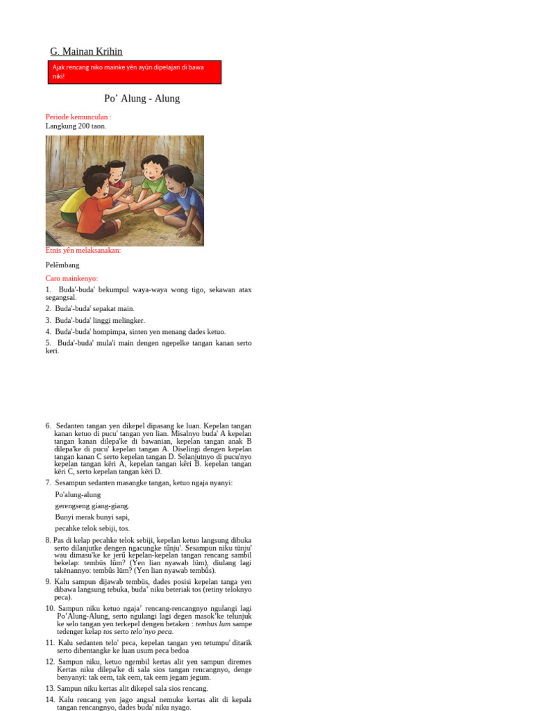 Po'Alung Alung | PDF