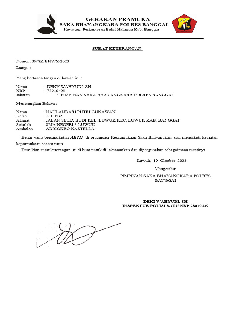 687755996-Surat-Keaktifan-Anggota-Saka-1 | PDF