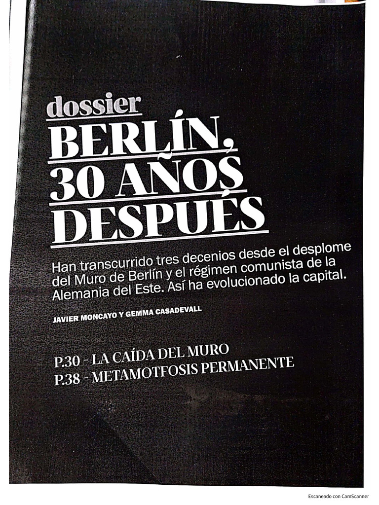 berlin- caída del muro | PDF
