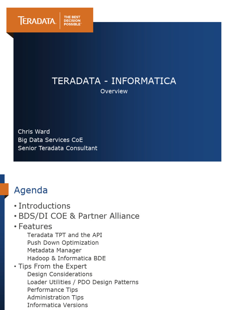 Informatica Best Practices | PDF | Data Warehouse | Apache Hadoop