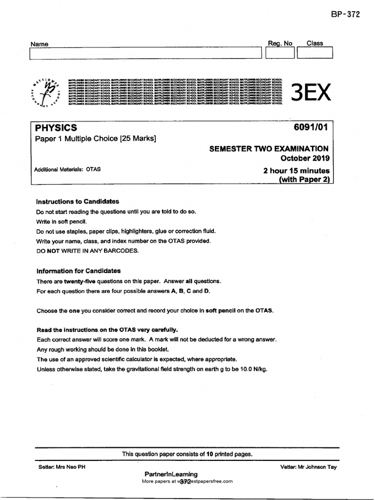 Sec3 2019 PurePhysics SA2 Mayflower | PDF