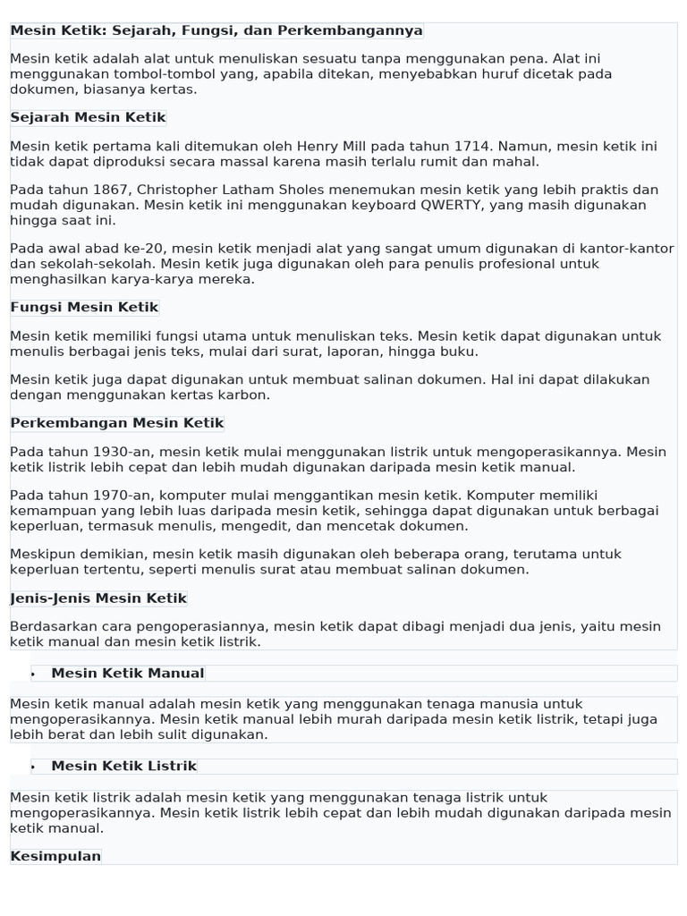 Mesin Ketik | PDF