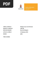 Maetsi Le Malatlhelwa | PDF