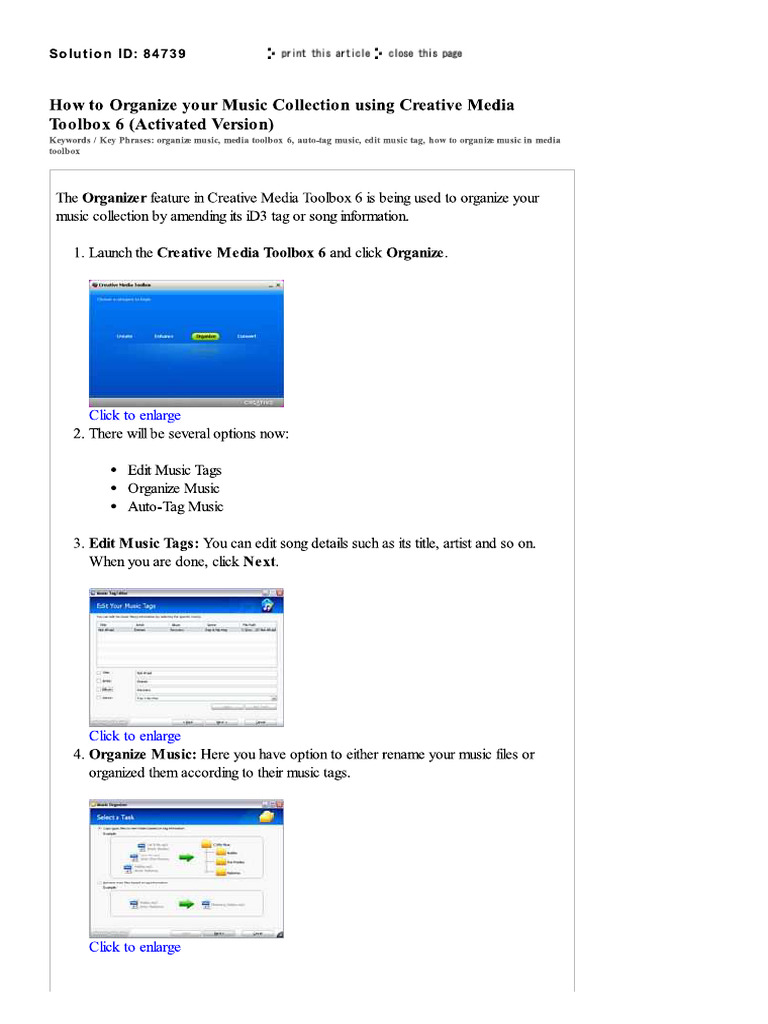 How To Organize Your Music Collection U... Ve Media Toolbox 6 ...