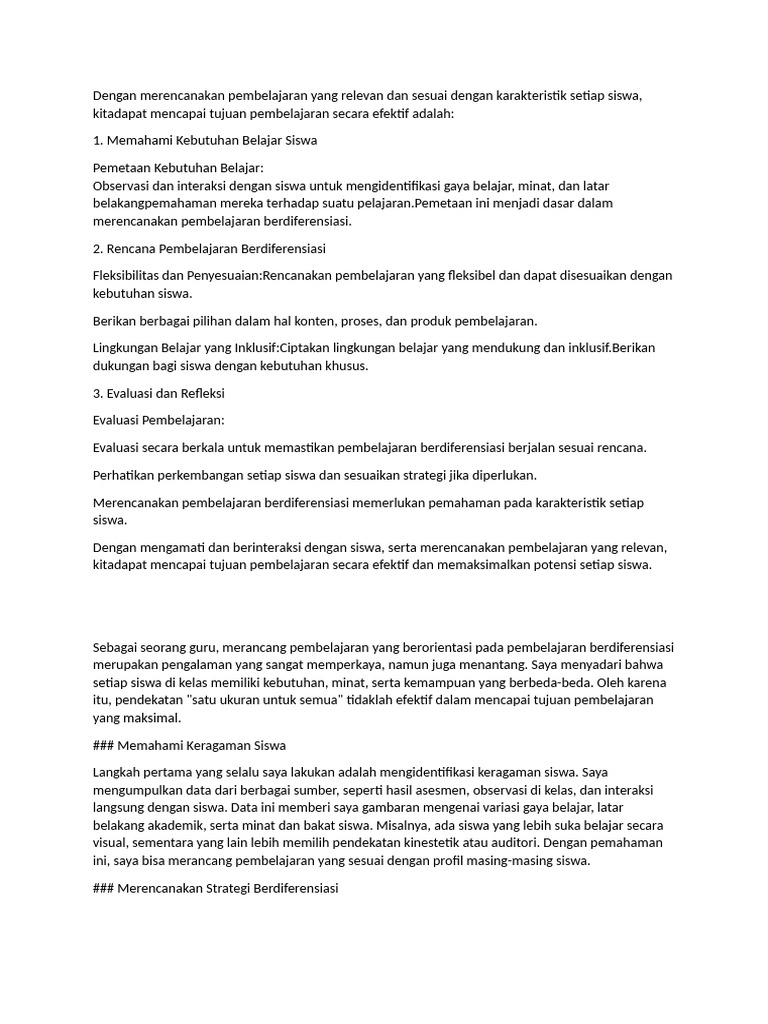 Dengan Merencanakan Pembelajaran Yang Relevan Dan Sesuai Dengan ...