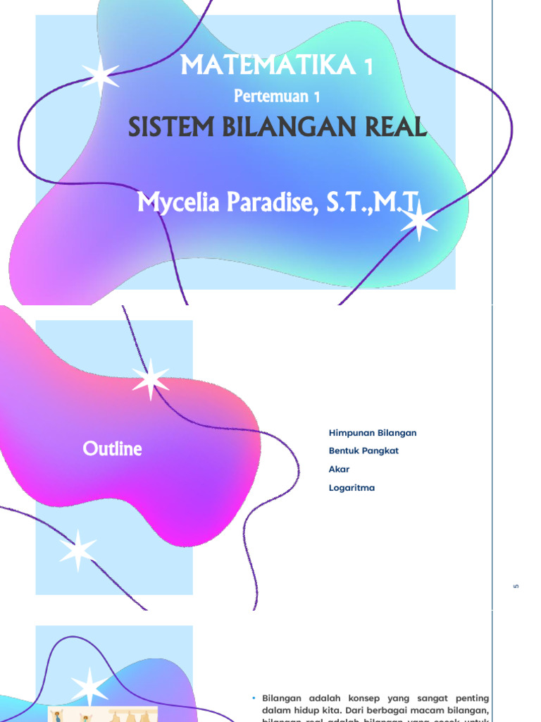 W2a - SISTEM BILANGAN REAL | PDF