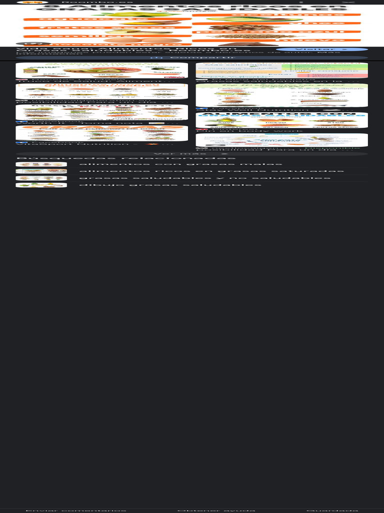 Alimentos Ricos en Grasas - Buscar Con Google | PDF | Salud y bienestar ...