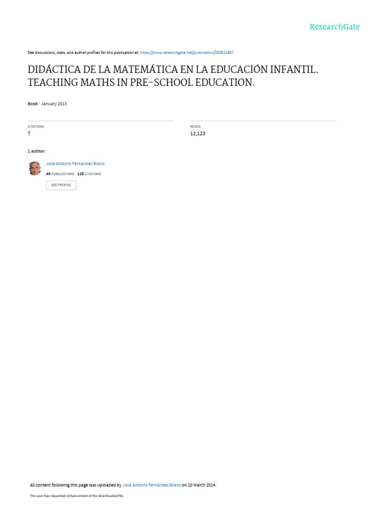 Pre-School Math Teaching Guide | PDF