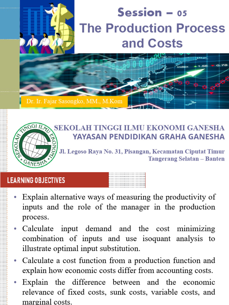 Production Process and Cost Analysis | PDF | Production Function ...