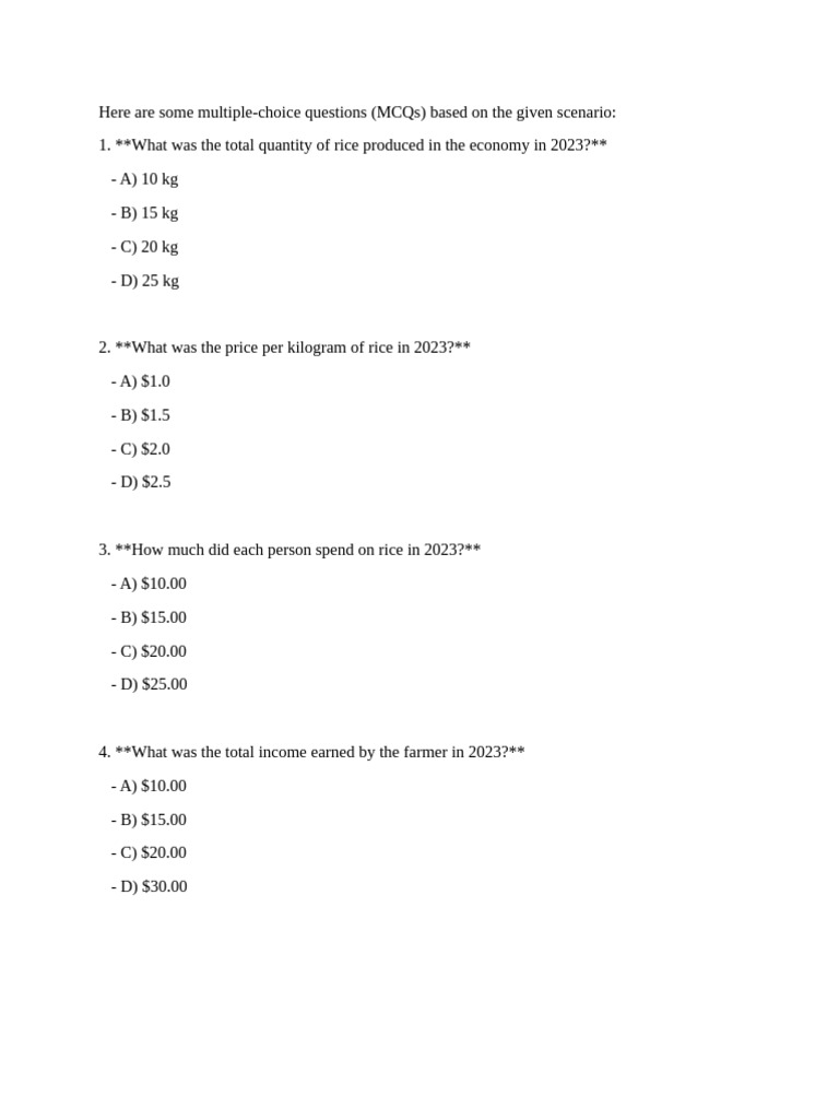01.mcq Tute 02 | PDF | Economies | Economics