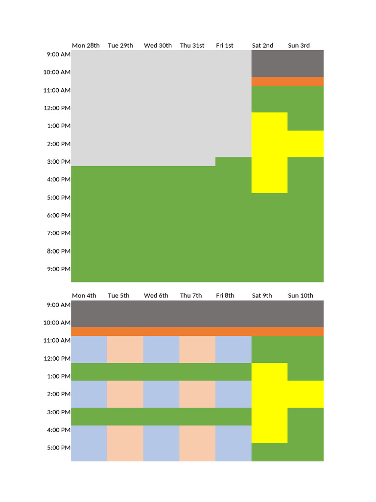 Study Timetable For 2024 | PDF | Military Operations