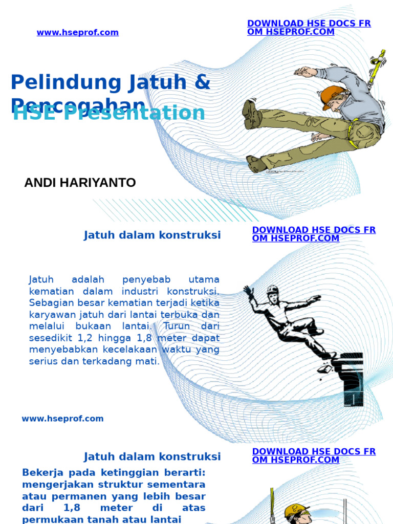 HSE Presentation On Fall Protection and Prevention | PDF