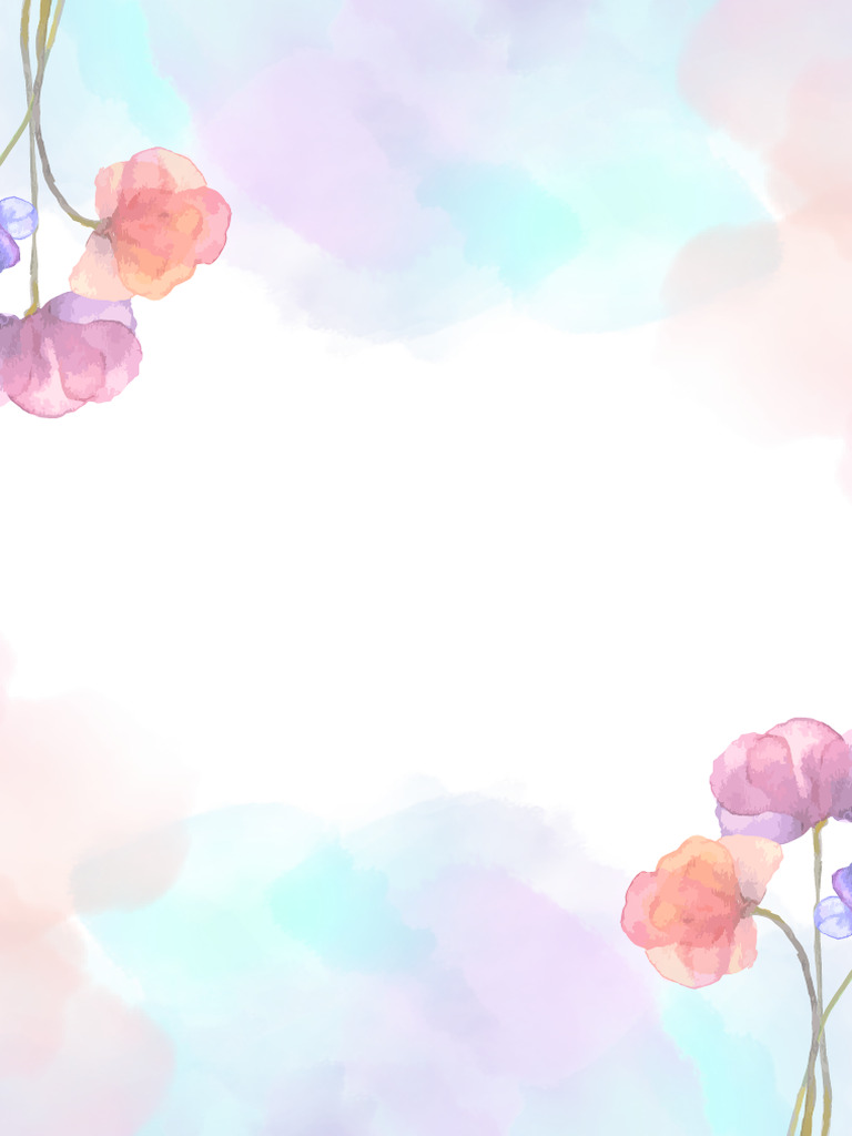 Green Water Color Page Border A3 Poster PDF | PDF