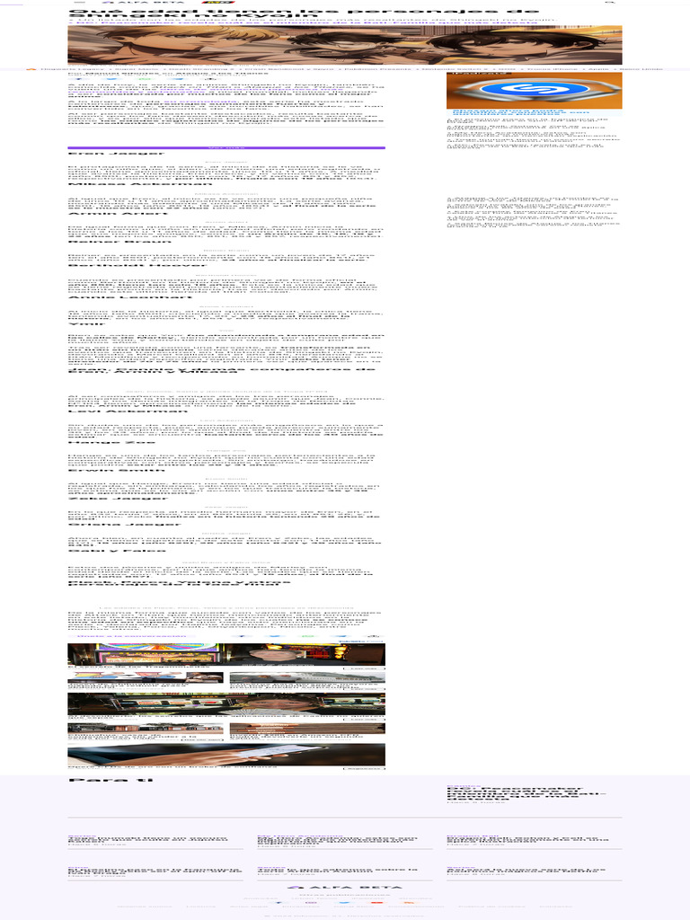 Qué Edad Tienen Los Personajes de Shingeki No Kyo | PDF