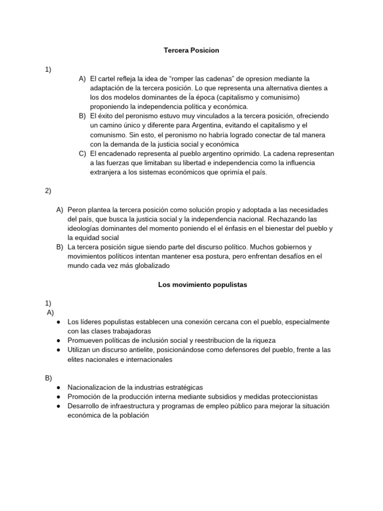 Tercera Posicion | PDF | Tercera posición | Populismo