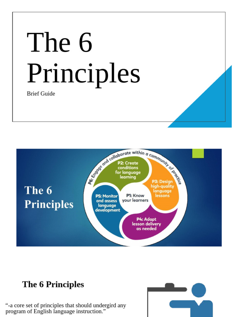 Six Principles of Language Instruction | PDF | Learning | Liberal Arts ...