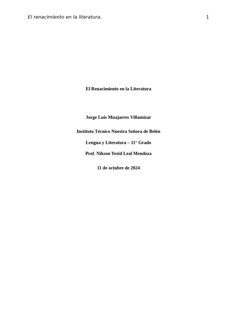 Trabajo Normas Apa Manjarres | PDF | Renacimiento | William Shakespeare