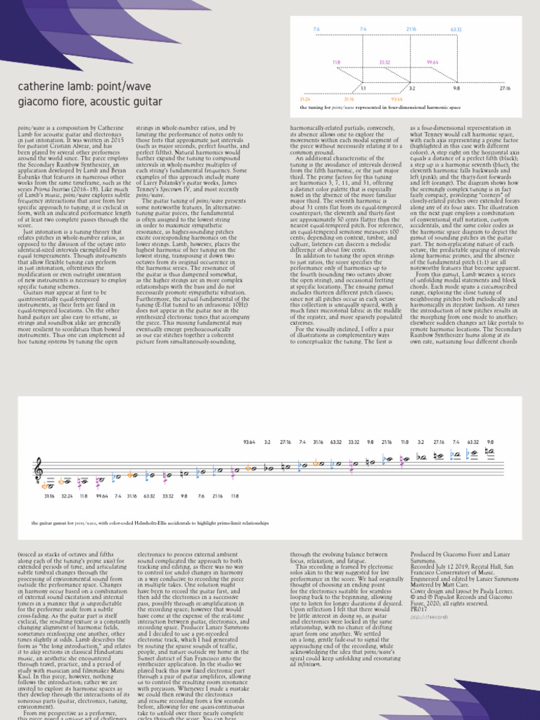 Point - Wave Booklet - Latest | PDF | Pitch (Music) | Harmonic