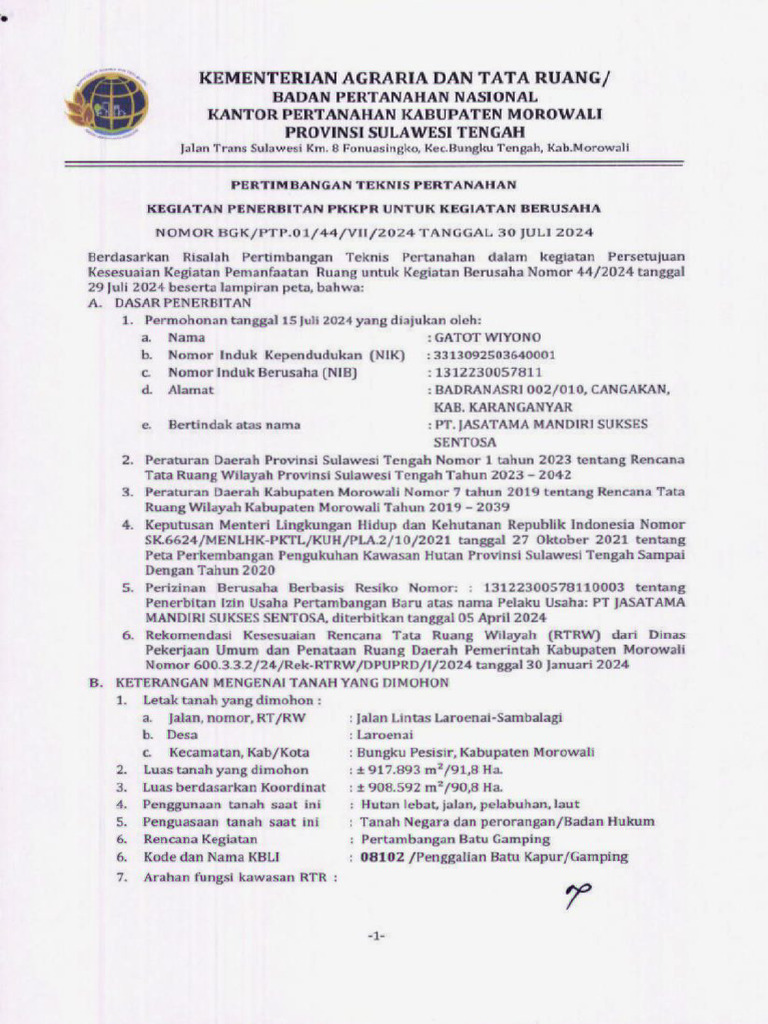 Pertek Pt Jasatama Pdf