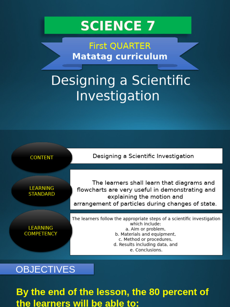 Designing Scientific Investigations | PDF | Experiment | Scientific Method