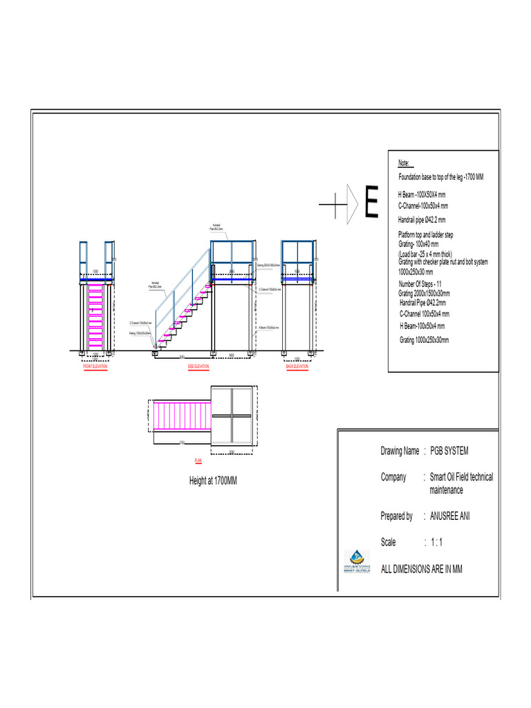 Engineering Drawing for PGB System | PDF