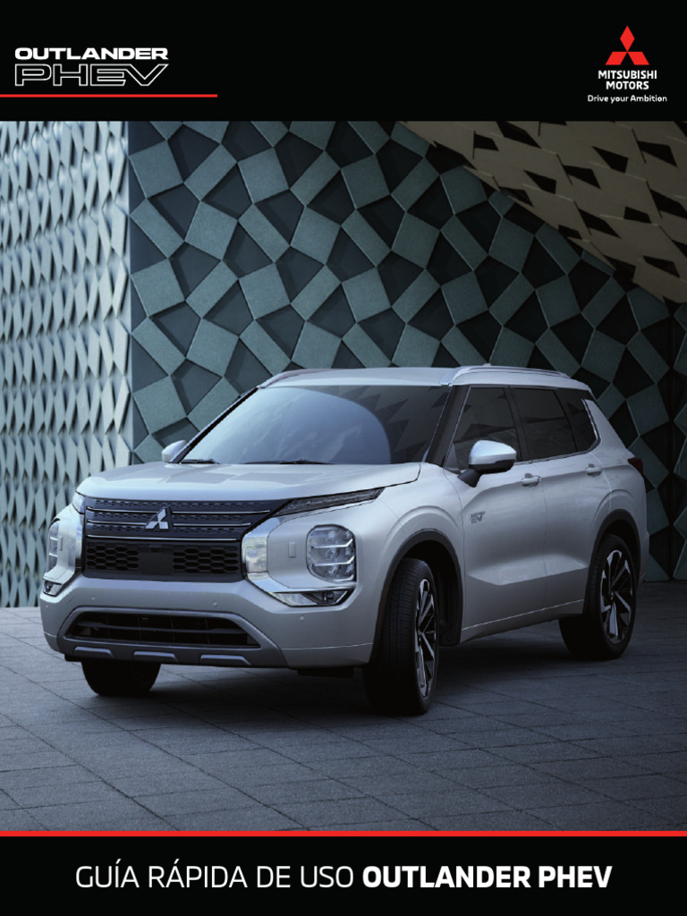 Guía de Uso y Beneficios Outlander PHEV | PDF | Enchufe híbrido | Vehículo híbrido
