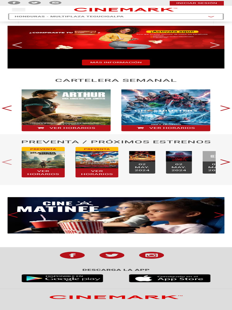 Cinemark Honduras | PDF