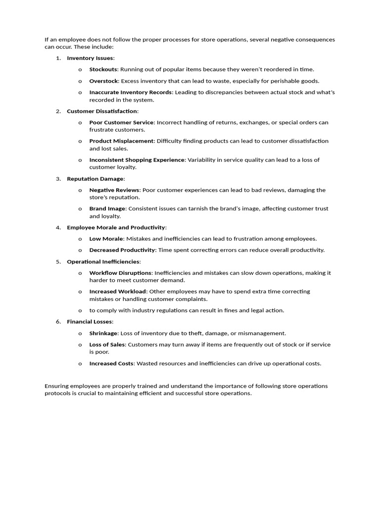 effects of incorrect flow of process | PDF