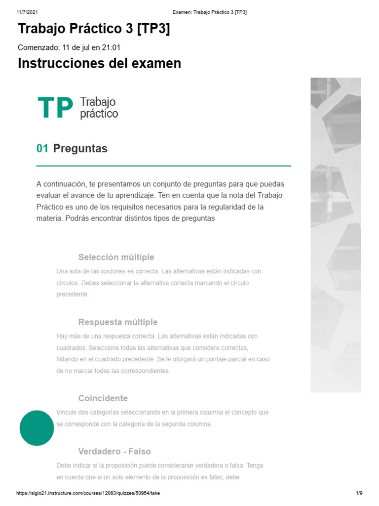 Examen - Trabajo Práctico 3 (TP3) 95% | PDF | Apalancamiento (Finanzas) | Business