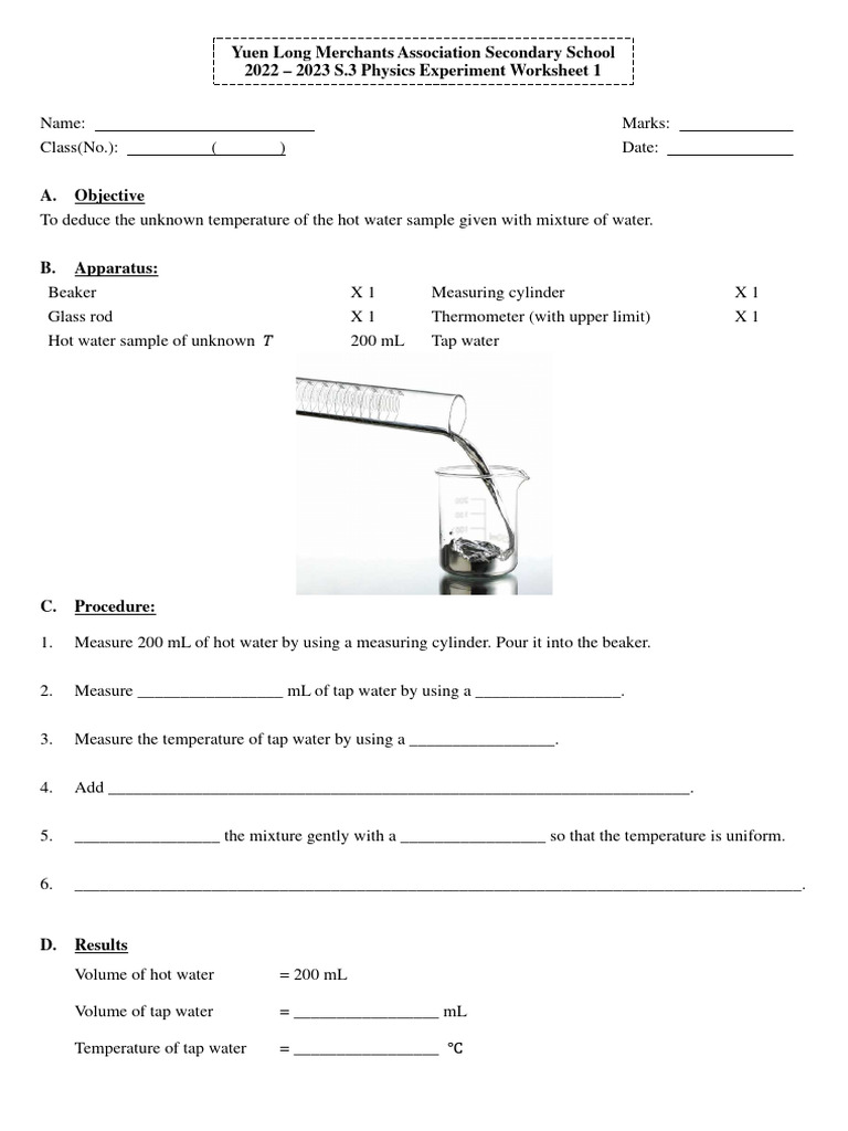 2223 S3 Physics Lab1 | PDF