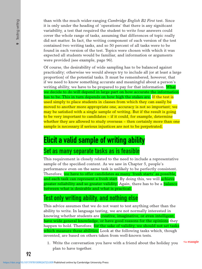 Elicit A Valid Sample & Scoring | PDF | Validity (Statistics ...