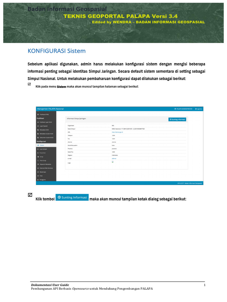 Manual Lengkap Guide Palapa V3.4 | PDF