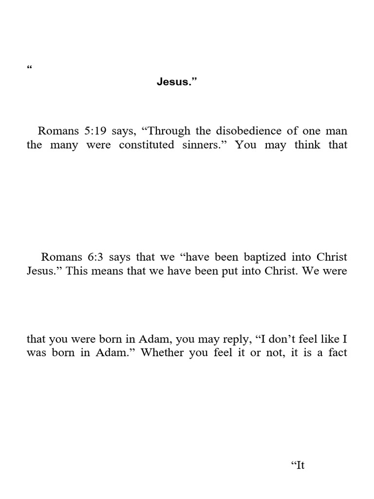 02 MSG 34 (3-2) Life Study of Romans | PDF | Jesus | Epistle To The Romans
