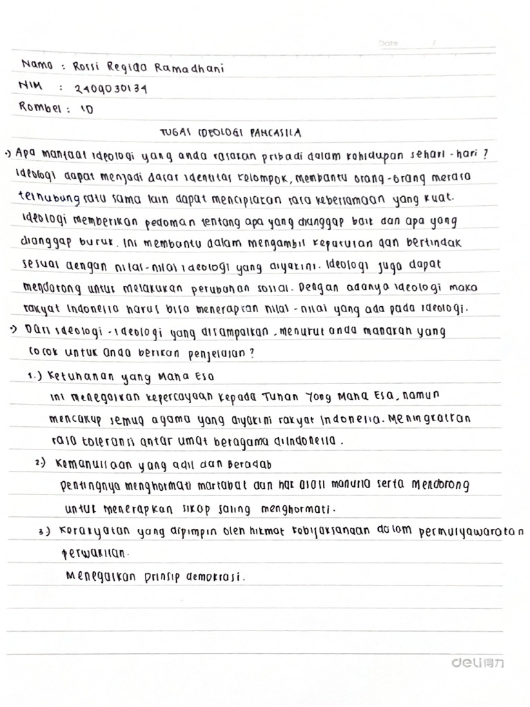 Rossi Regida Ramadhani | PDF