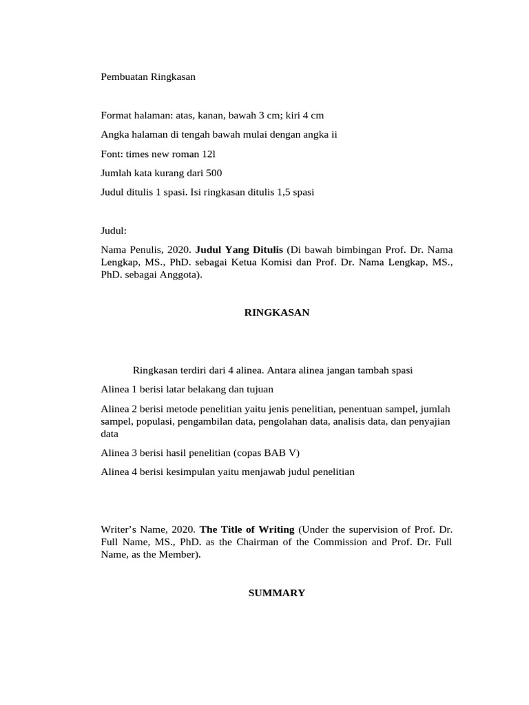 Pembuatan Ringkasan | PDF | Seni & Disiplin Bahasa