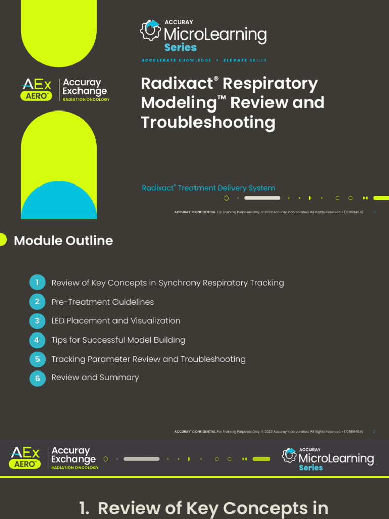 Radixact Respiratory Modeling Review and Troubleshooting Microlearning ...