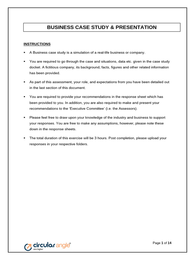 Case Study | PDF | Expense | Agriculture