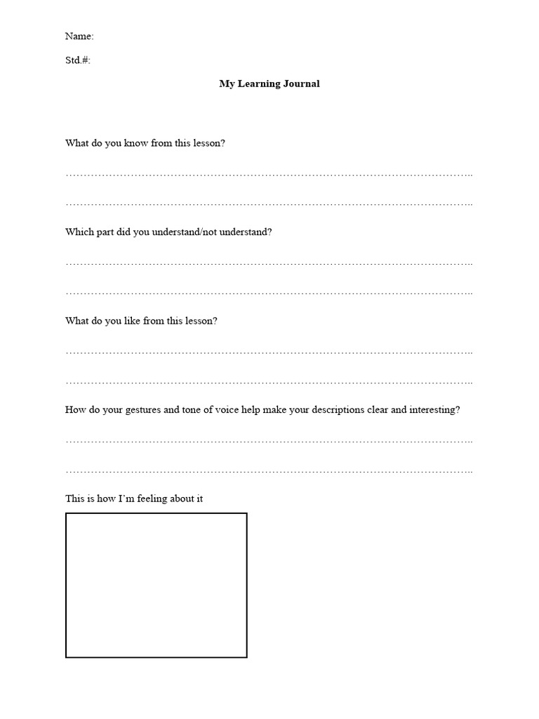 My Learning Journal | PDF