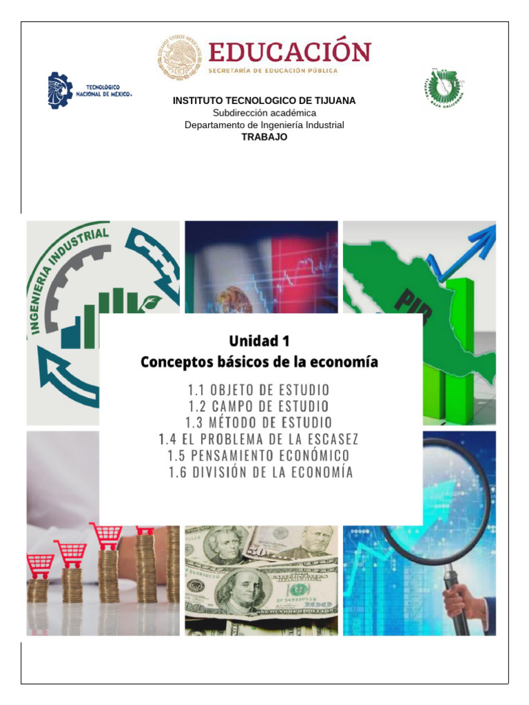 Unidad 1 Conceptos Basicos de Economia | PDF | Crecimiento económico ...