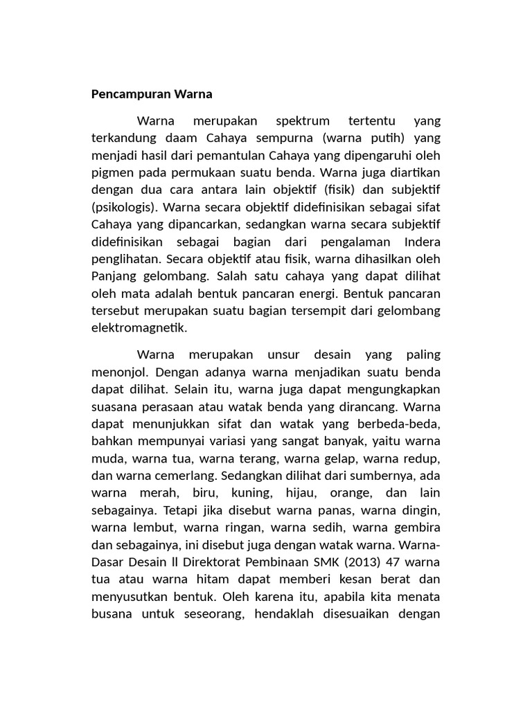 Pengertian Warna | PDF