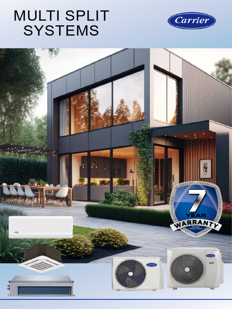 Carrier Multi Split Brochure AU LR | PDF | Air Conditioning | Power ...